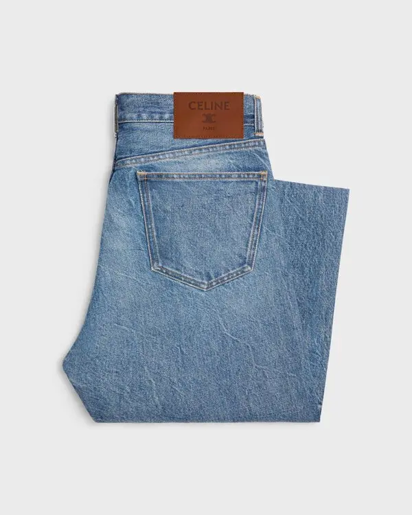 Celine Kurt Jeans In Cotton Denim