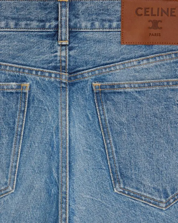 Celine Kurt Jeans In Cotton Denim