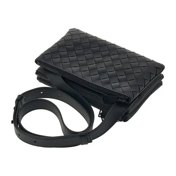 Bottega Veneta Woven Zippered Shoulder Bag