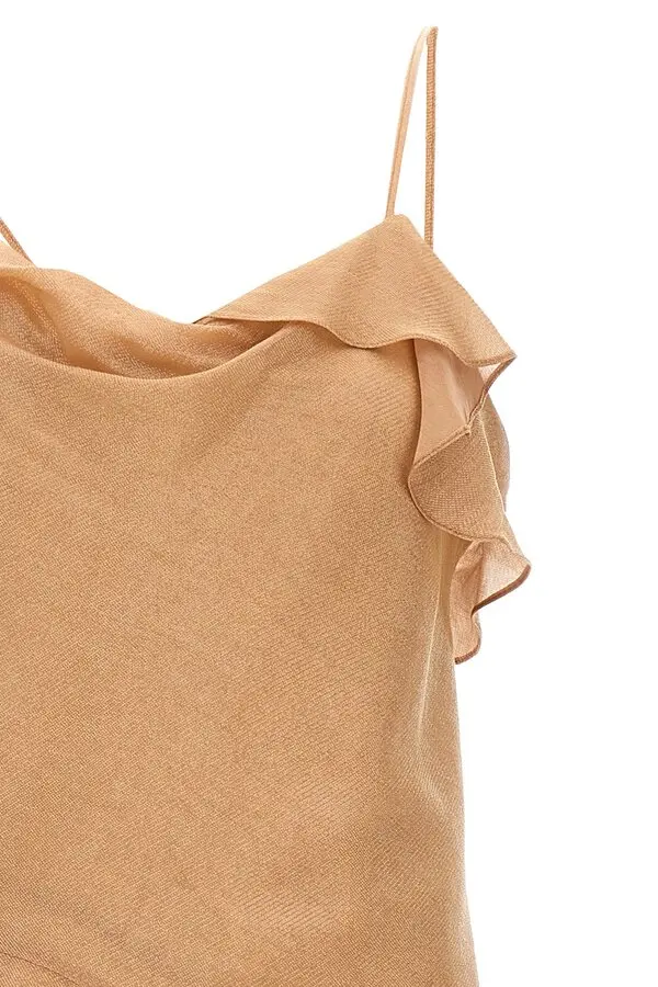 Victoria Beckham Asymmetrical Cami Slip Dress