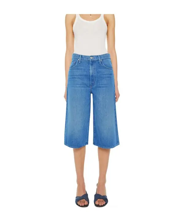 MOTHER High-waist Denim Bermuda Shorts - Blue