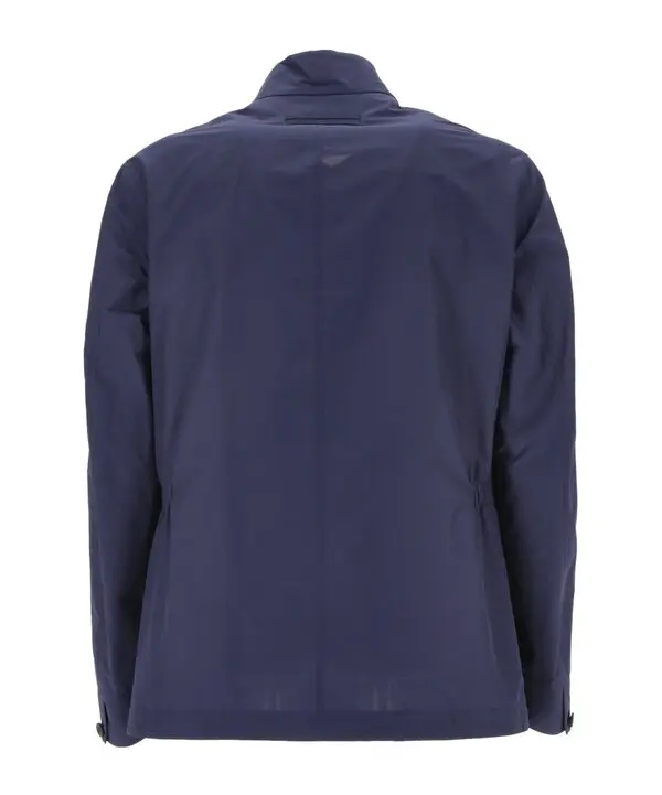 Zegna Long-sleeved Mock Neck Jacket