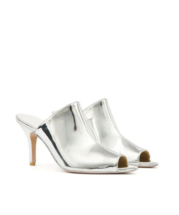 MAISON MARGIELA Metallic-effect Stiletto Mules