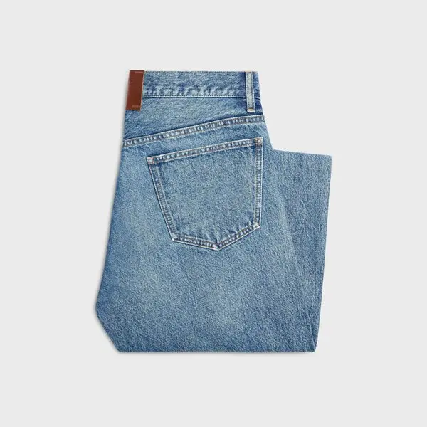 Celine Boyfriend Jeans In Cotton Denim