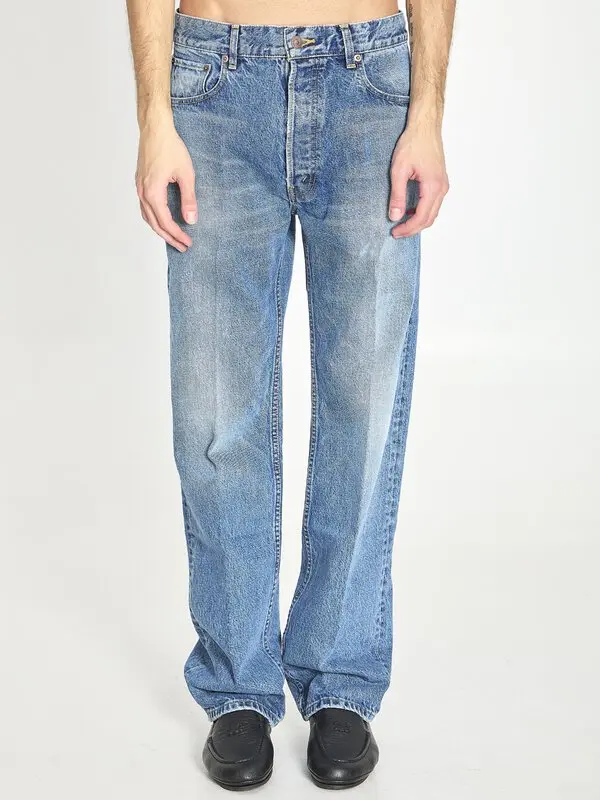 Celine Boyfriend Jeans In Cotton Denim