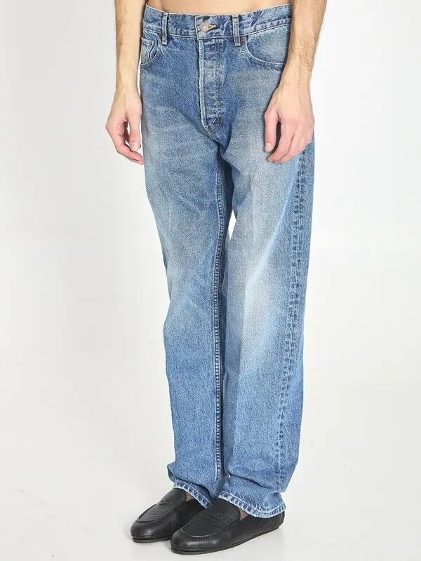 Celine Boyfriend Jeans In Cotton Denim