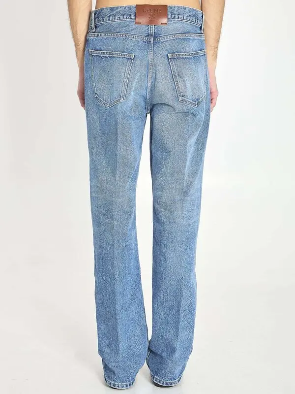 Celine Boyfriend Jeans In Cotton Denim