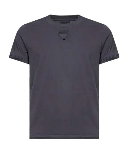 Prada Triangle-patch Crewneck T-shirt