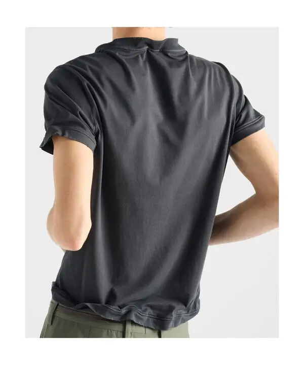 Prada Triangle-patch Crewneck T-shirt