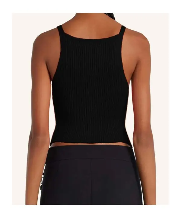 COURREGES Courrèges Sleeveless Ribbed Knit Top