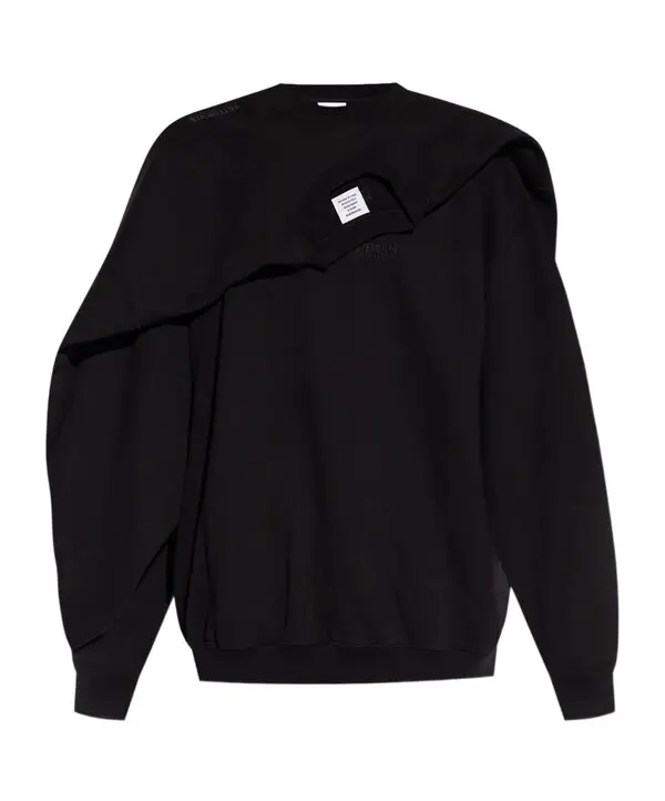 Vetements Double Layered Sweatshirt - Black