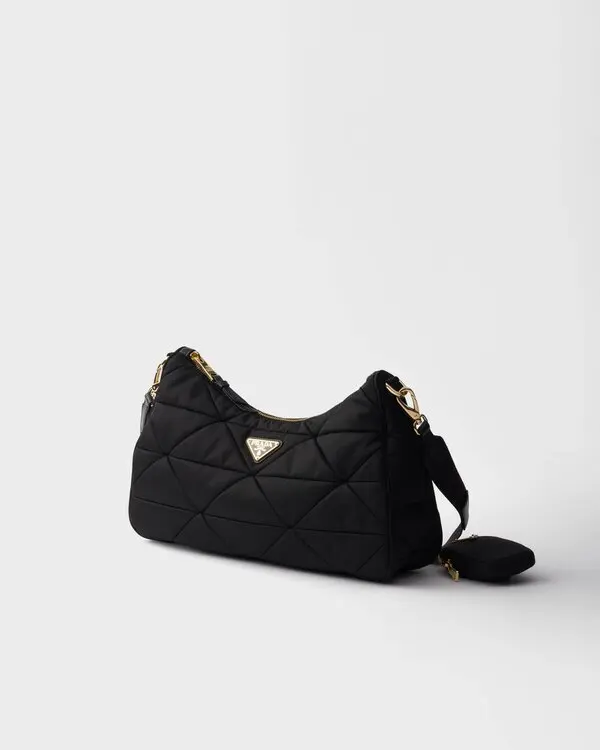 Prada Quilted Re-nylon Shoulder Bag - Black