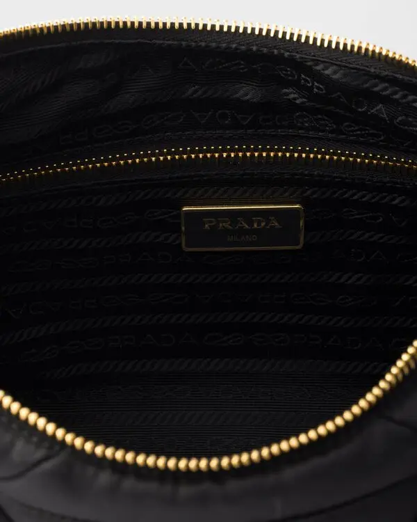 Prada Quilted Re-nylon Shoulder Bag - Black
