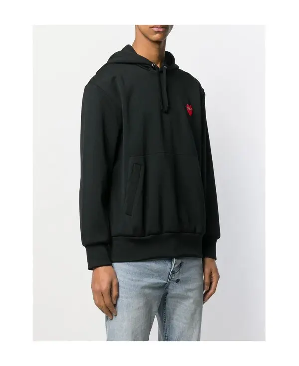 Play Comme Des Garcon Logo Hooded Sweatshirt