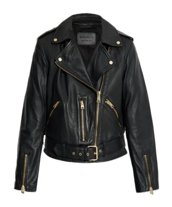 ALLSAINTS Classic Leather Biker Jacket - Black