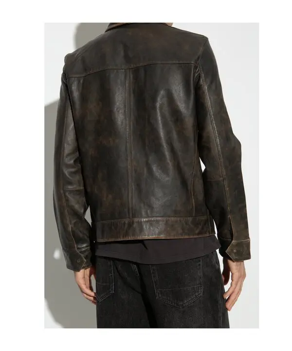 ALLSAINTS Classic Zip-up Leather Jacket