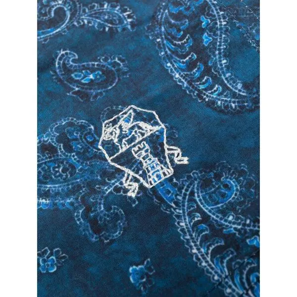 Brunello Cucinelli Paisley Print Swim Shorts - Blue