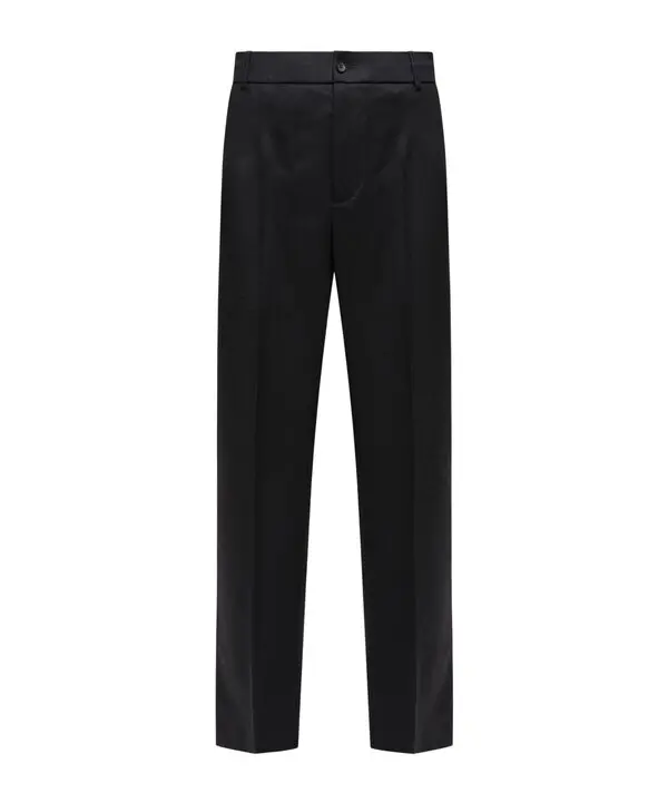 Moncler Flannel Tailored Trousers - Black