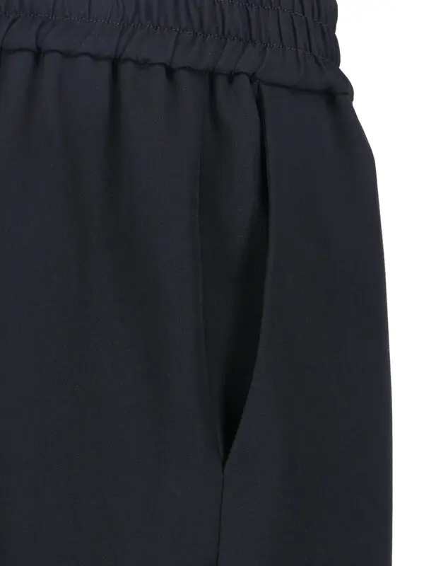 Celine Elastic Waist Straight Leg Casual Pants