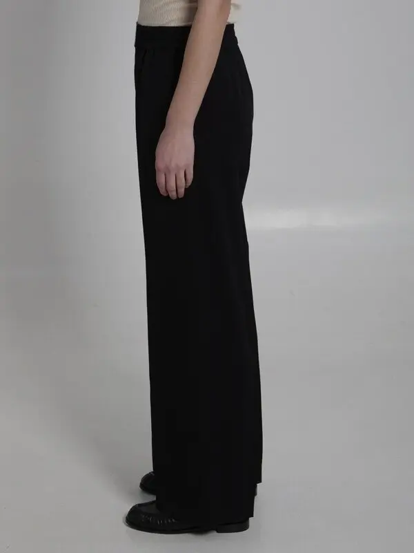 Celine Elastic Waist Straight Leg Casual Pants