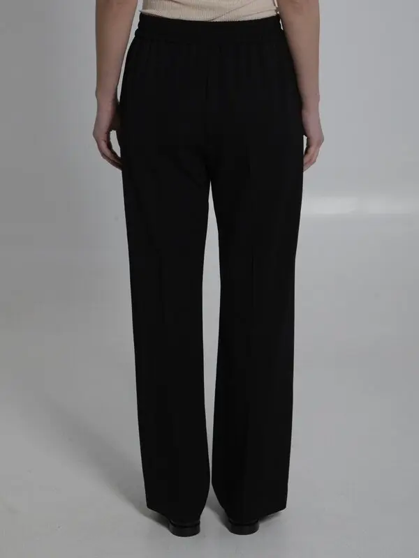 Celine Elastic Waist Straight Leg Casual Pants
