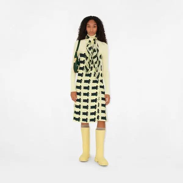 Burberry Knee-high Rain Boots With Lug Sole - Nude