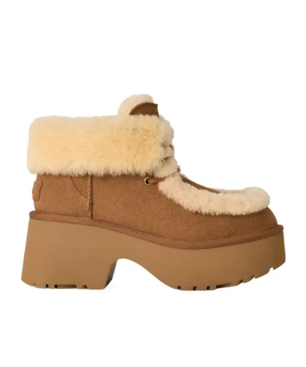UGG Esmee Lace-up Boots - Maroon