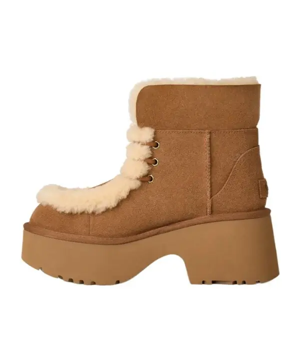 UGG Esmee Lace-up Boots - Maroon