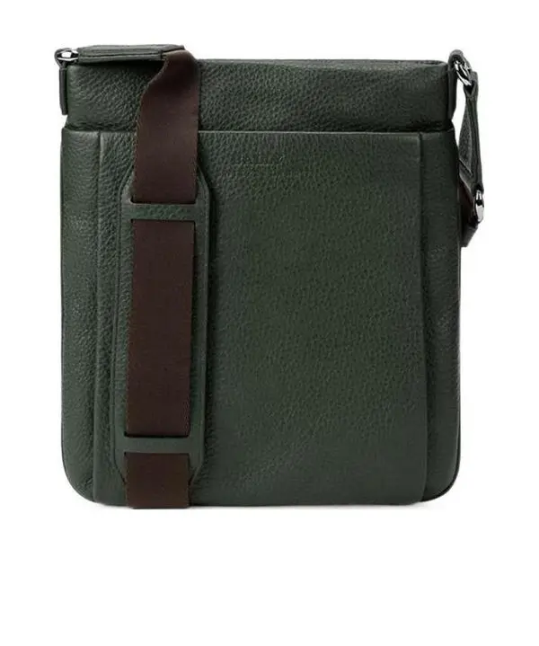 Bally Logo Detail Satchel - Green