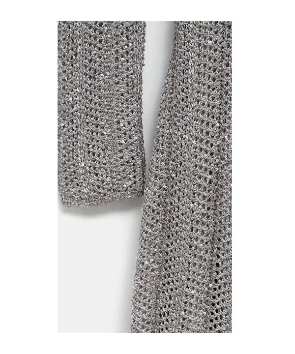 Alaïa Long Sleeve Sequin Knit Maxi Dress