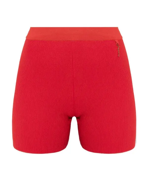 Jacquemus Le Short Pralu Ribbed Knit Shorts - Red
