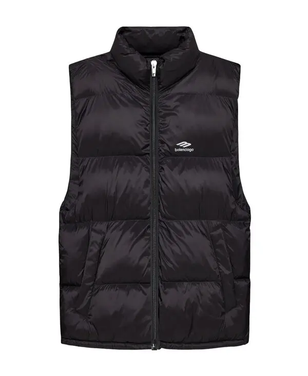 Balenciaga 3b 3b Sports Icon Puffer Vest - Black