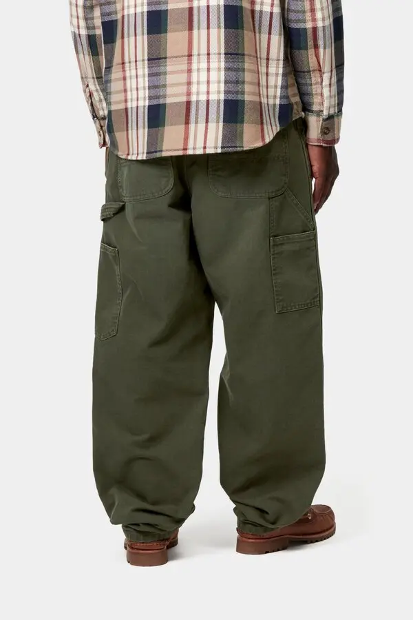 Carhartt Work In Progress Double Knee Stone Canvas Pants - Olive
