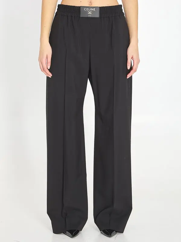 Celine Light Wool Cloth Relaxed Fit Trousers