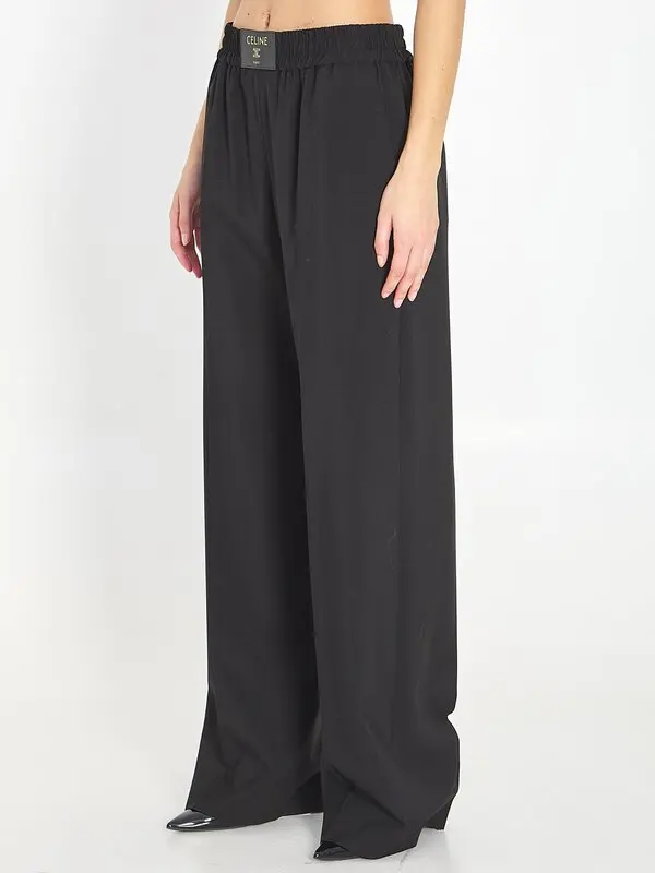 Celine Light Wool Cloth Relaxed Fit Trousers