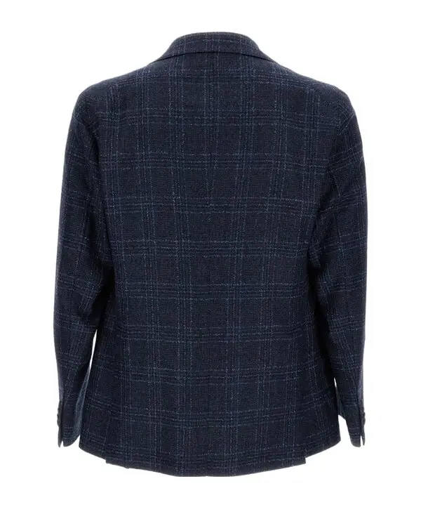 Tagliatore Single-breasted Tweed Blazer - Black