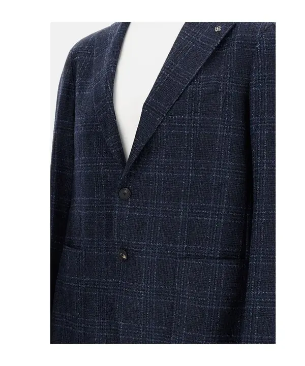 Tagliatore Single-breasted Tweed Blazer - Black