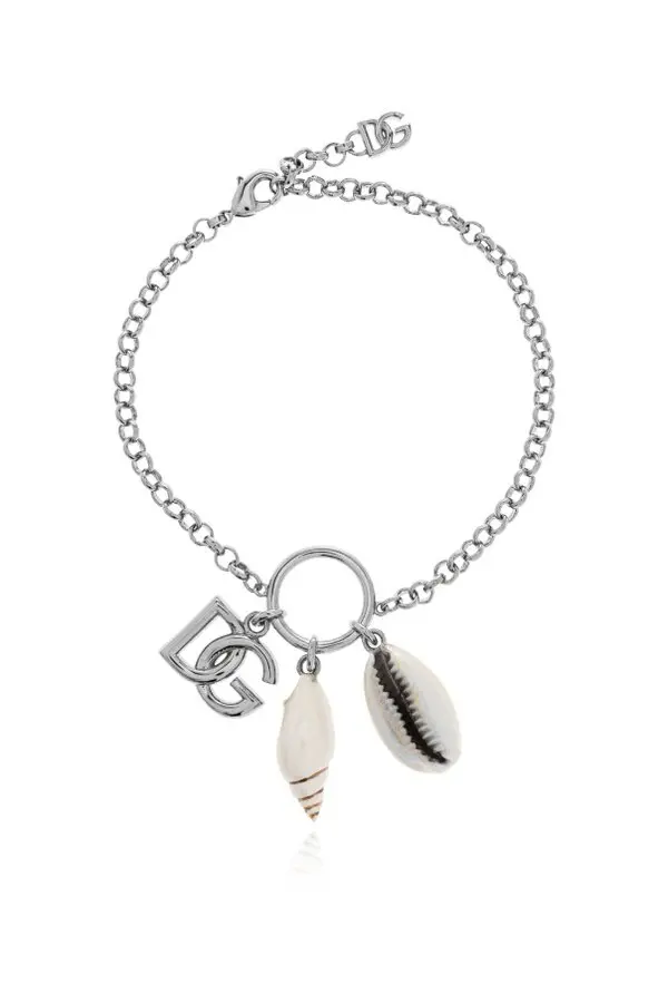 Dolce & Gabbana Chain Charm Bracelet With Lobster Clasp - Silver