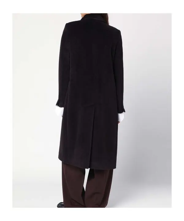 Tagliatore Double-breasted Belted Coat - Black