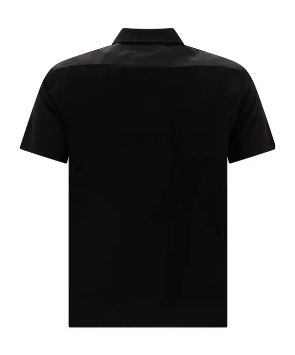 Prada Logo Plaque Short-sleeved Polo Shirt