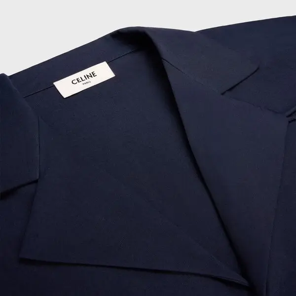 Celine Scout Shirt In Cotton And Linen Cloth