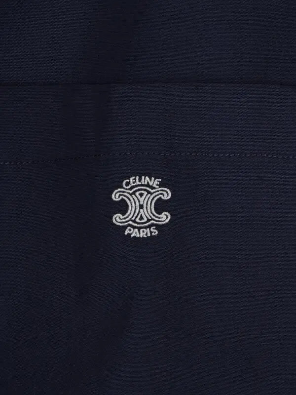 Celine Scout Shirt In Cotton And Linen Cloth