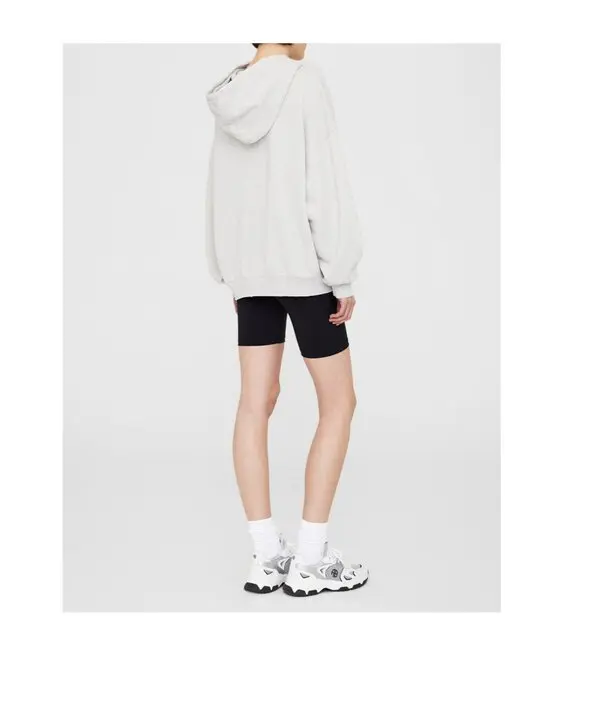 ANINE BING Harvey Logo Hoodie - Heather Ash