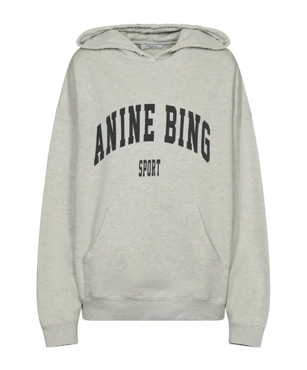 ANINE BING Harvey Logo Hoodie - White