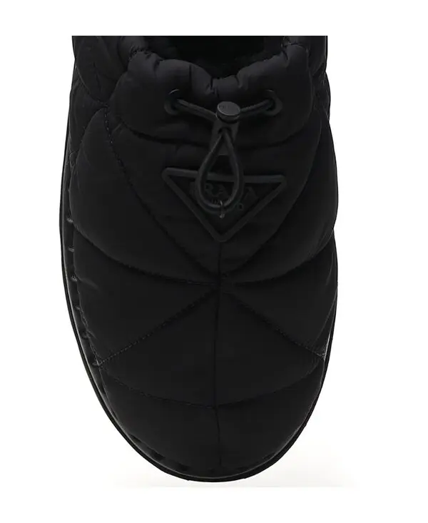 Prada Quilted Logo Detail Mules