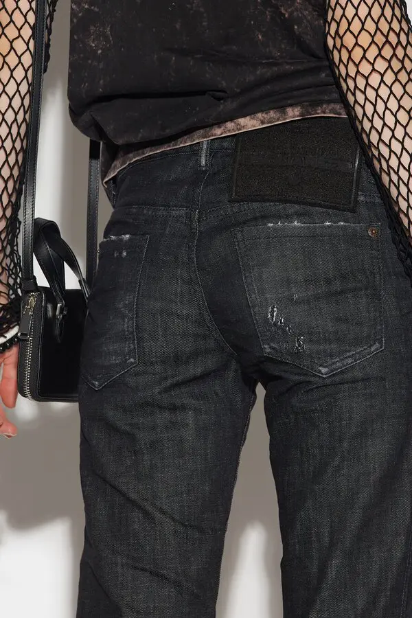 Dsquared2 Straight Leg Distressed Jeans