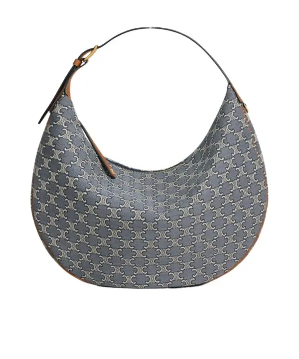 Celine Lulu Large Triomphe Jacquard Tote Bag
