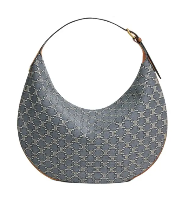 Celine Lulu Large Triomphe Jacquard Tote Bag