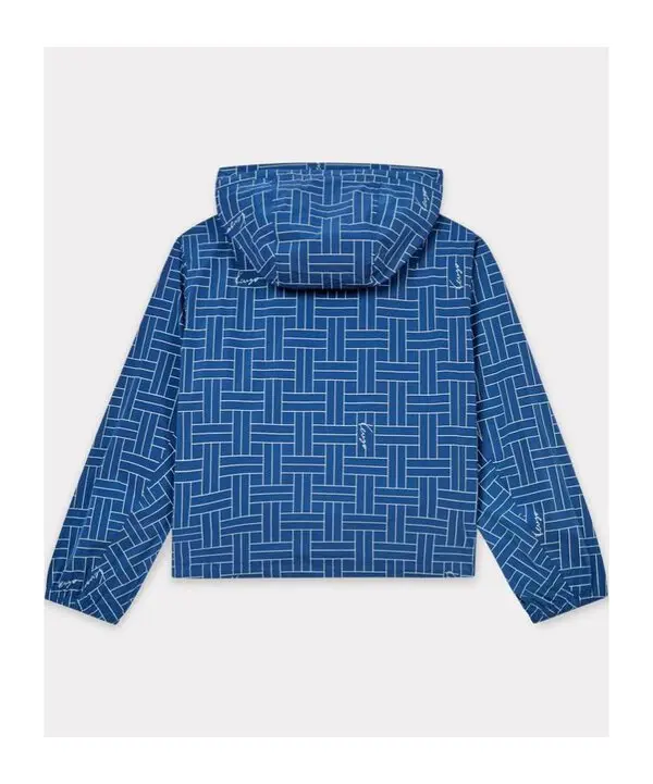 Kenzo Weave Pattern Long Sleeve Windbreaker Jacket