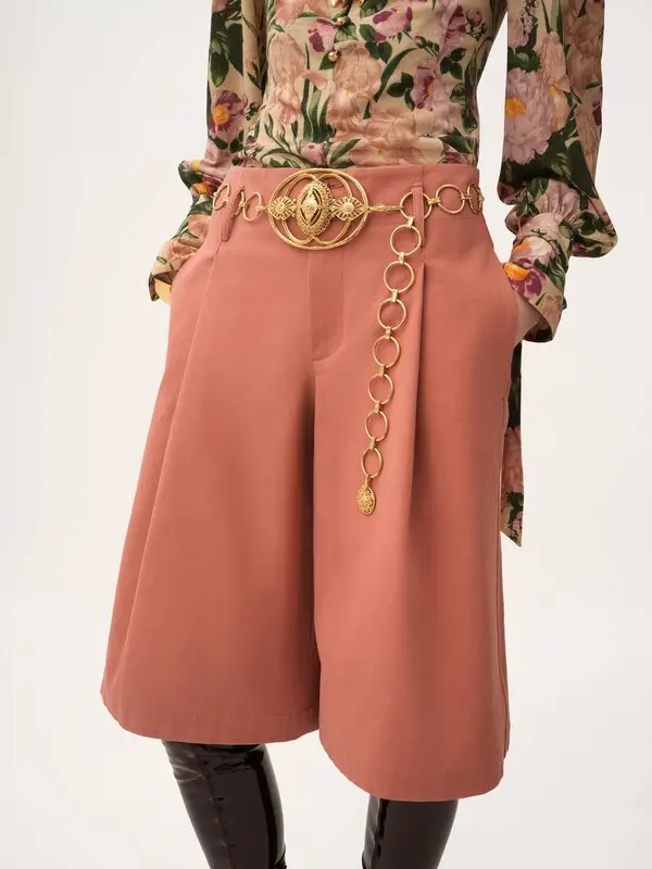 Chloé High-waisted Elephant Leg Shorts